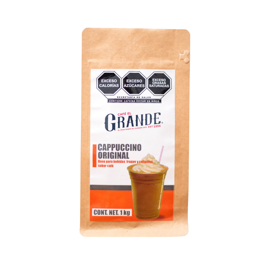 Capuchino Original en Polvo - Base para Bebidas Frías y Calientes ...